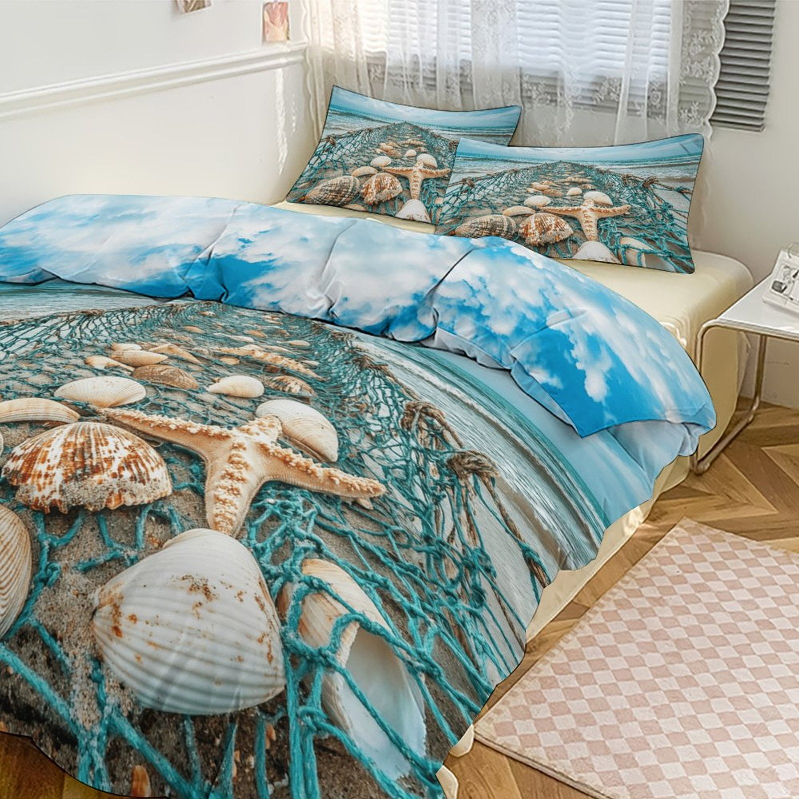 Beach Starfish Shells (23) 3D Duvet Cover Set Quilt Cover Theme of Kid ...