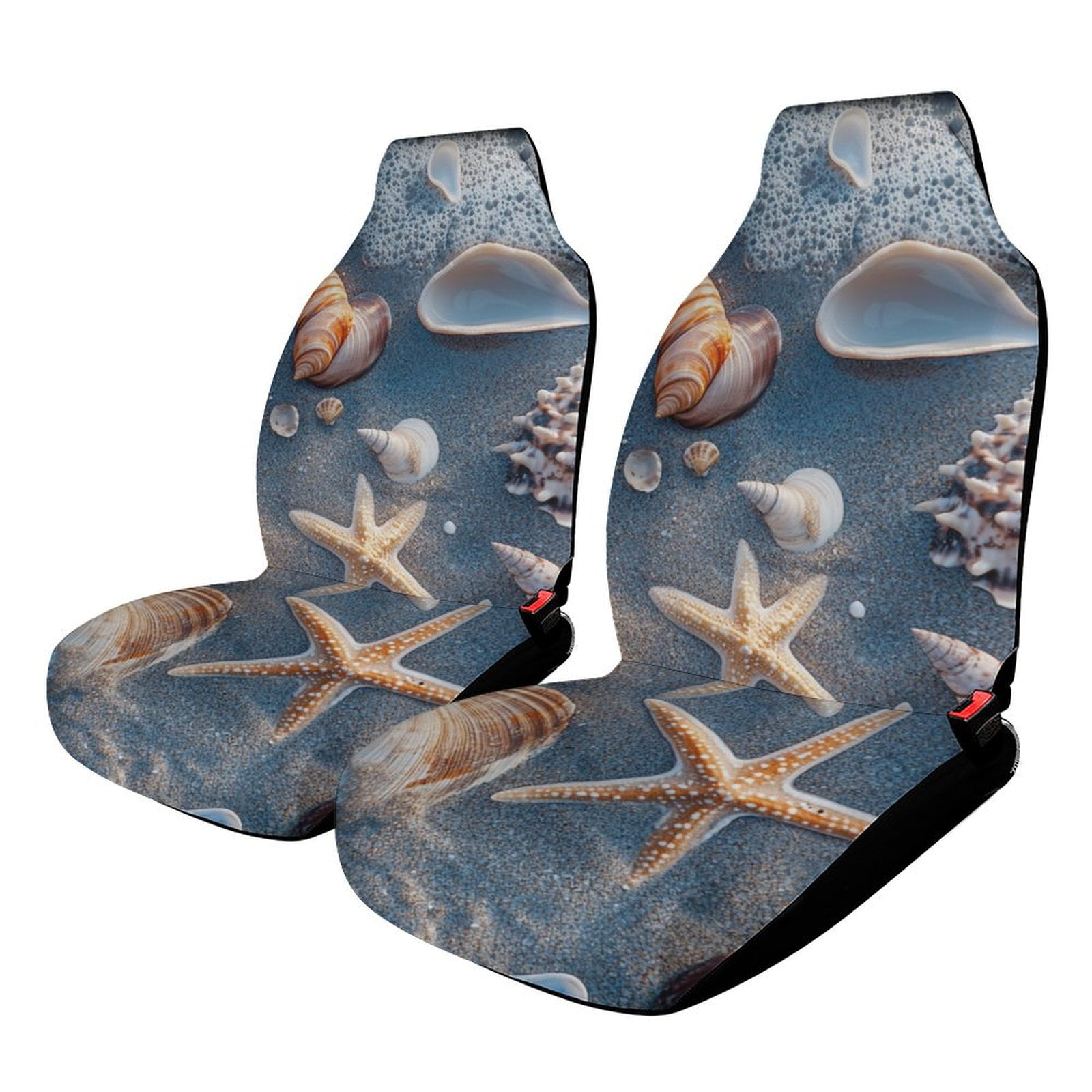 Beach Starfish Shells (38) Car Seat Covers,Universal Auto Front Seats ...