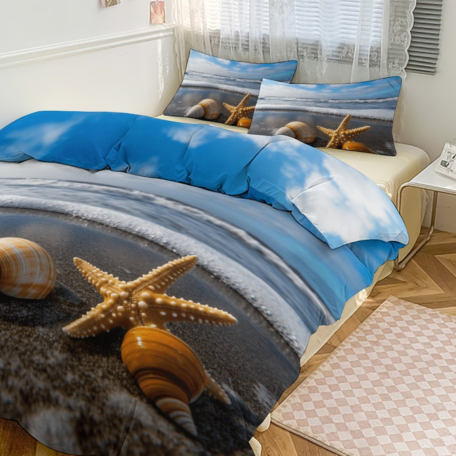 Beach Starfish Shells (39) 3D Duvet Cover Set Quilt Cover Theme of Kid ...
