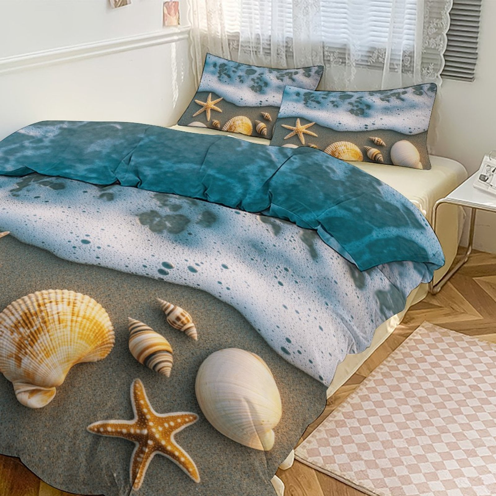 Beach Starfish Shells (57) 3D Duvet Cover Set Quilt Cover Theme of Kid ...