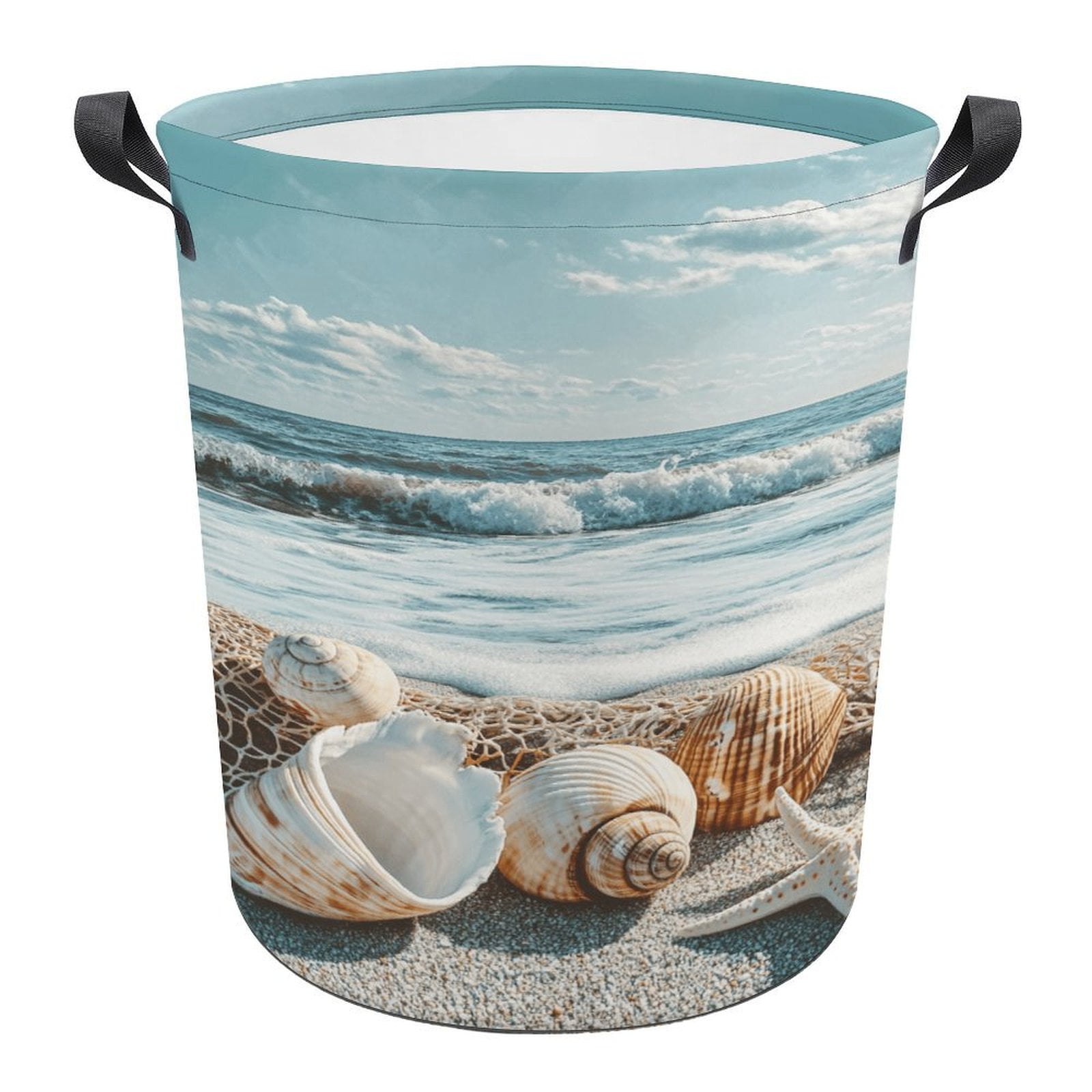 Beach Starfish Shells (6) Laundry Basket Storage Basket Controller ...