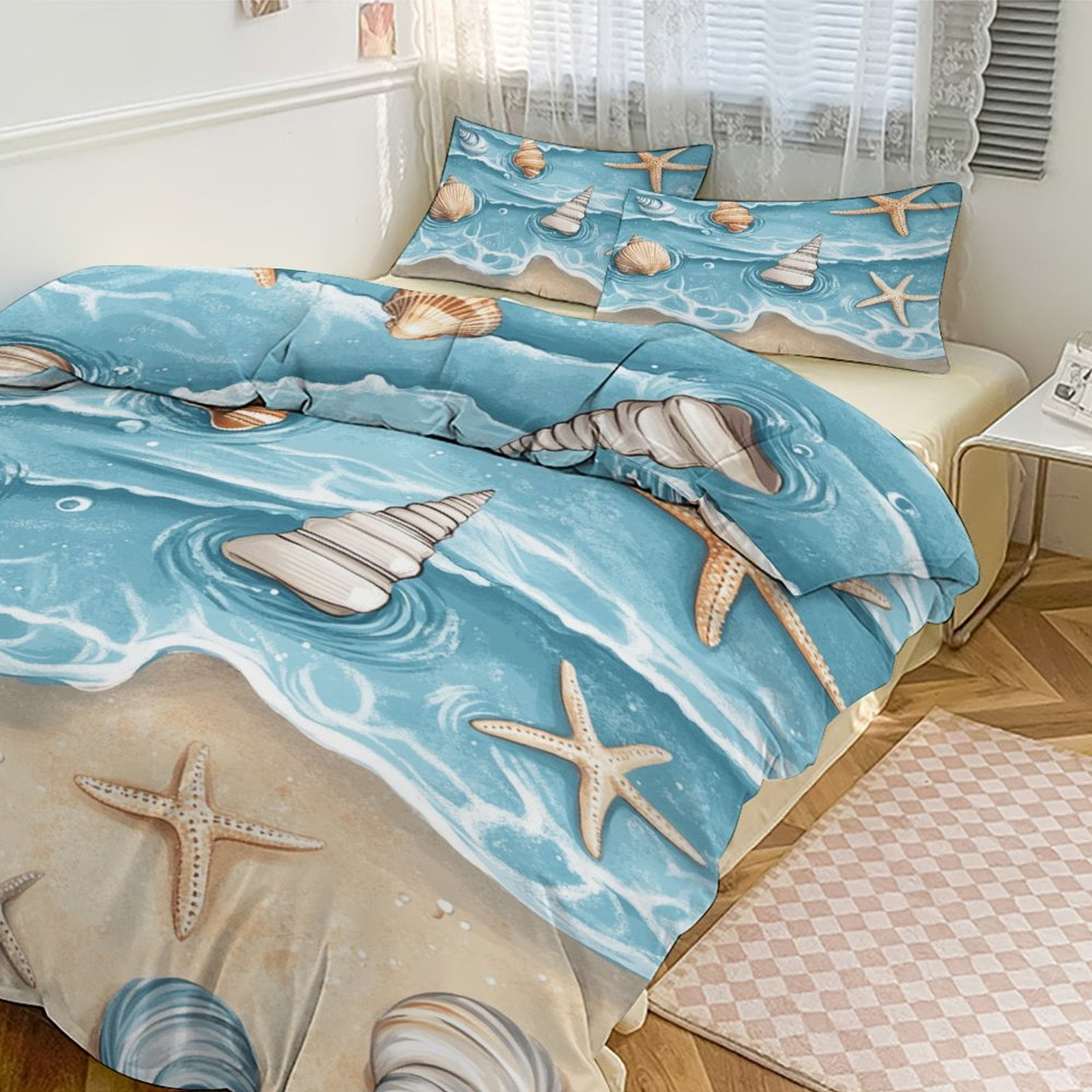 Beach Starfish Shells (89) 3D Duvet Cover Set Quilt Cover Theme of Kid ...