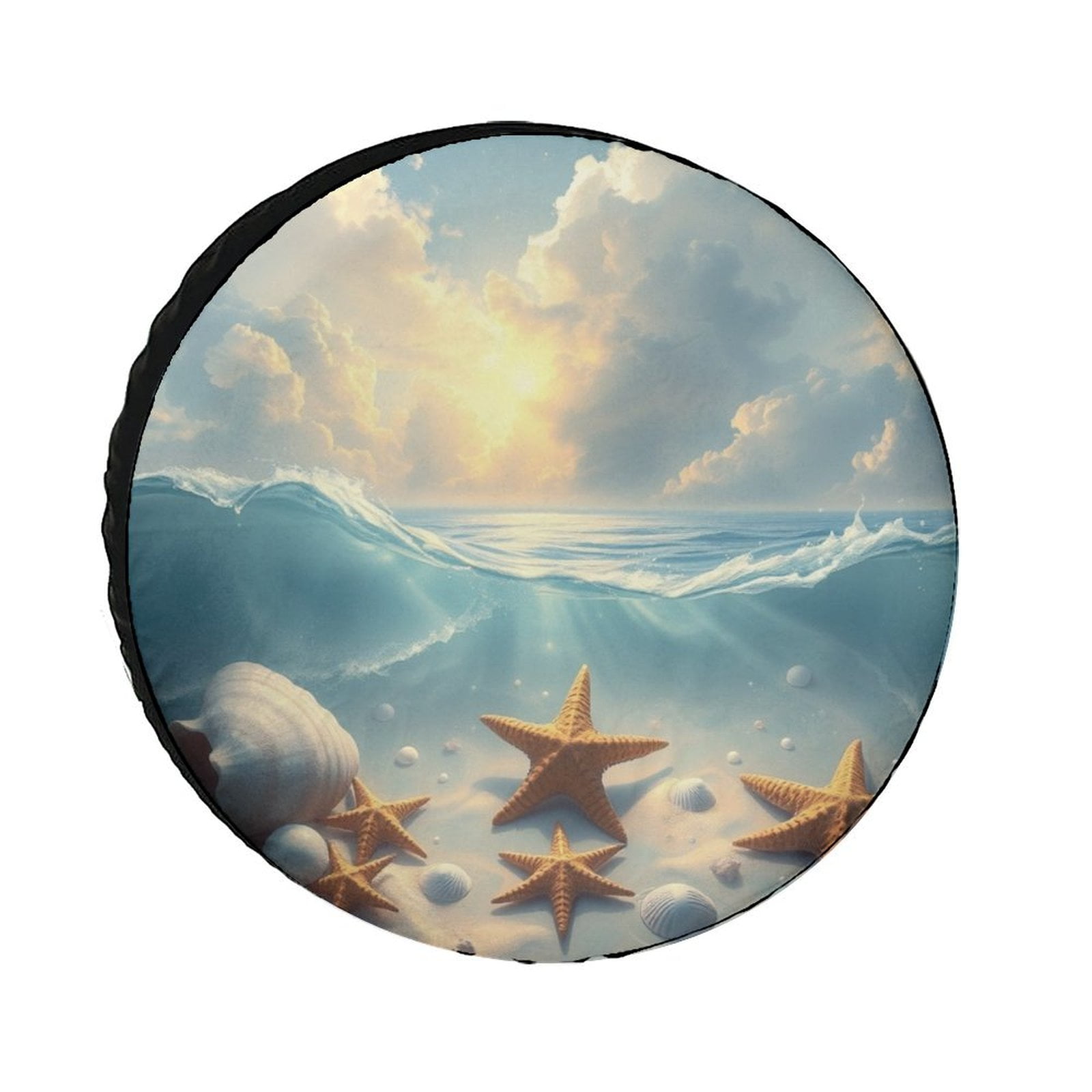 Beach Starfish Spare Tire Cover Weatherproof Wheel Camper Protectors ...