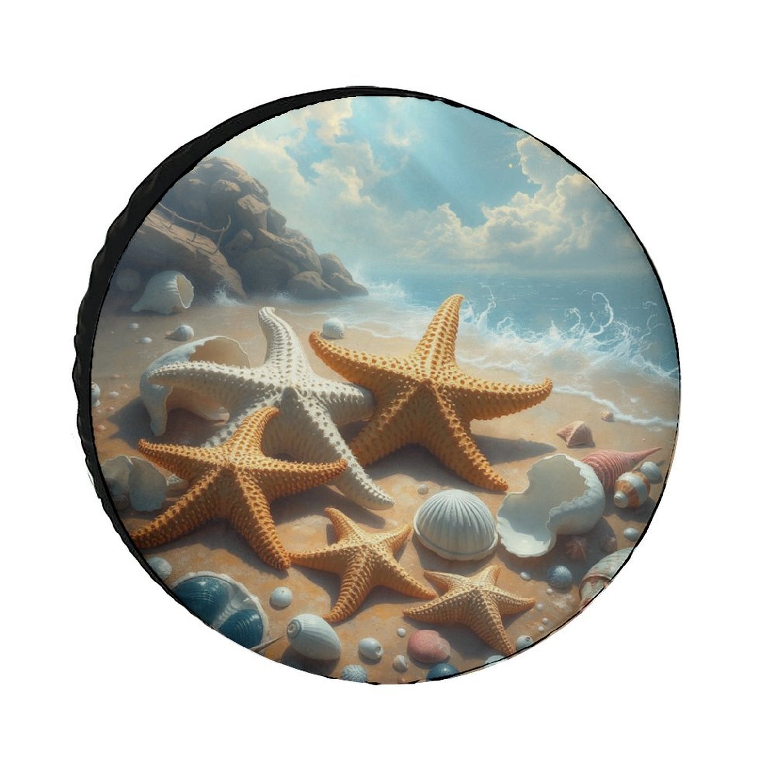 Beach Starfish Spare Tire Cover Weatherproof Wheel Camper Protectors ...