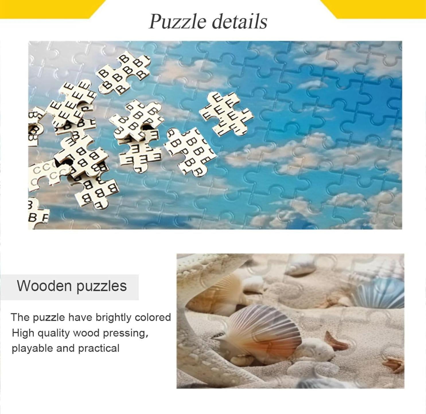 Beach Starfish Wooden Jigsaw Puzzles, Intellectual Entertainment ...