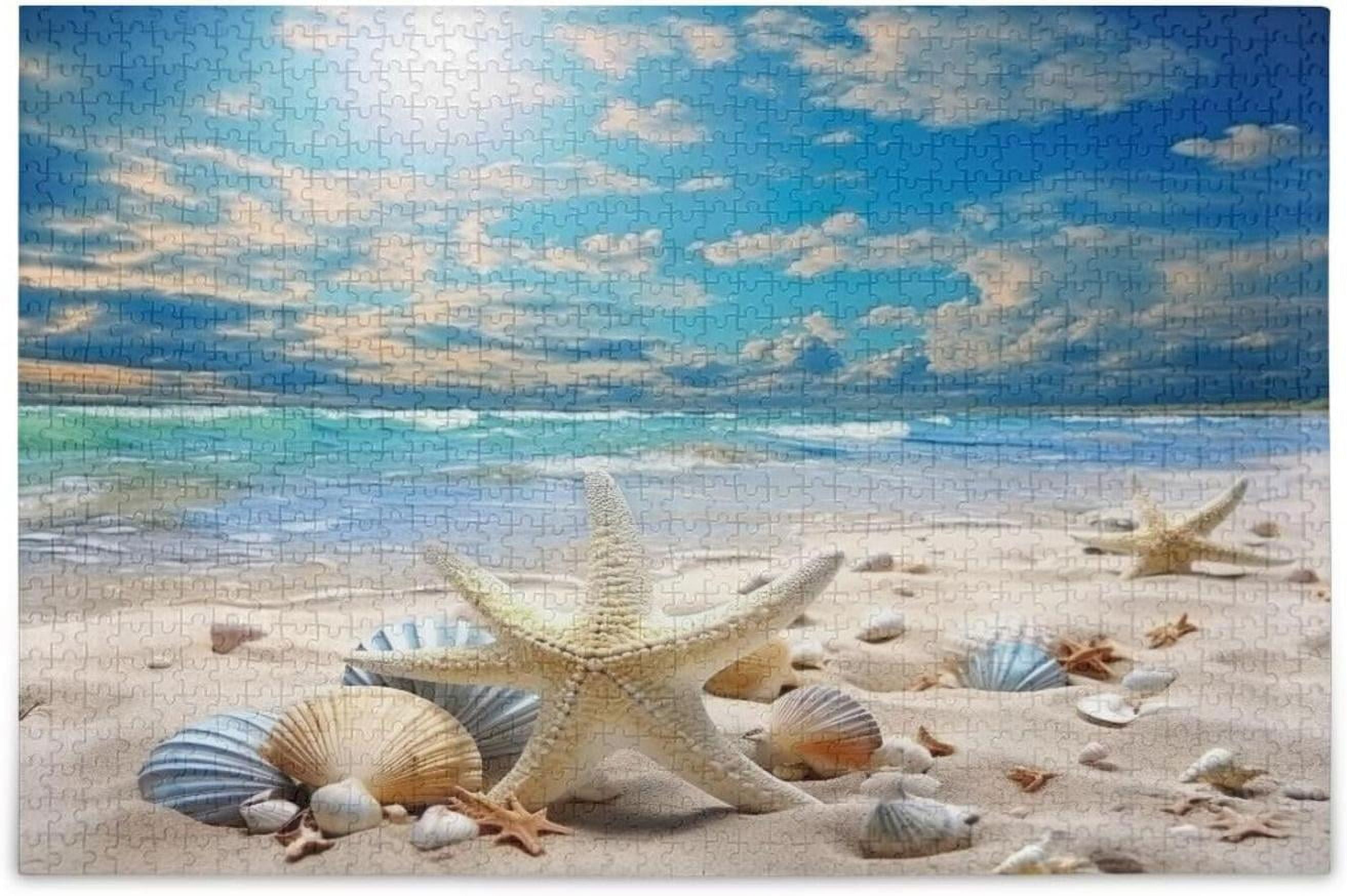 Beach Starfish Wooden Jigsaw Puzzles, Intellectual Entertainment ...