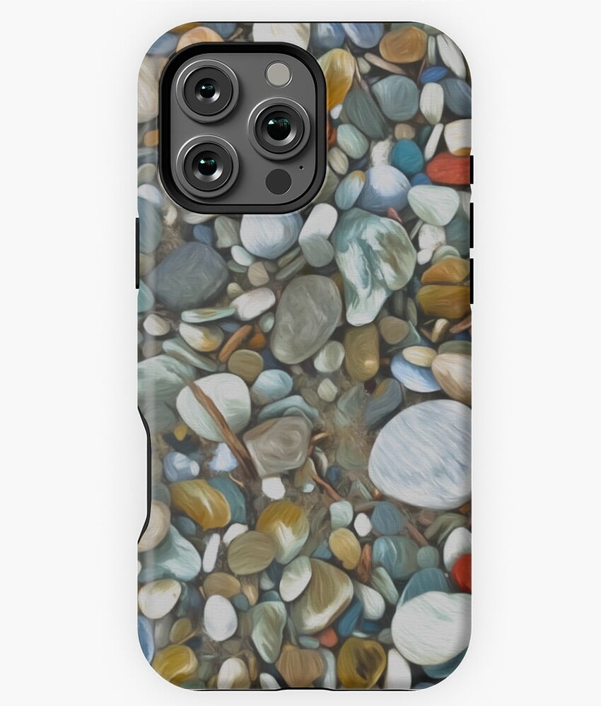 Beach Stones and Pebbles Phone Case for iPhone 16 15 14 13 12 11 Pro ...