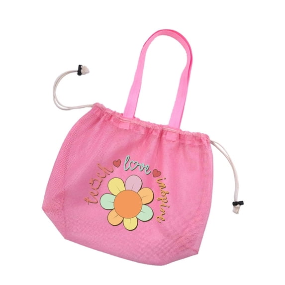 Beach Storage Bag Drawstring Sand Toy Bag Shell Collecting Bag Beach ...