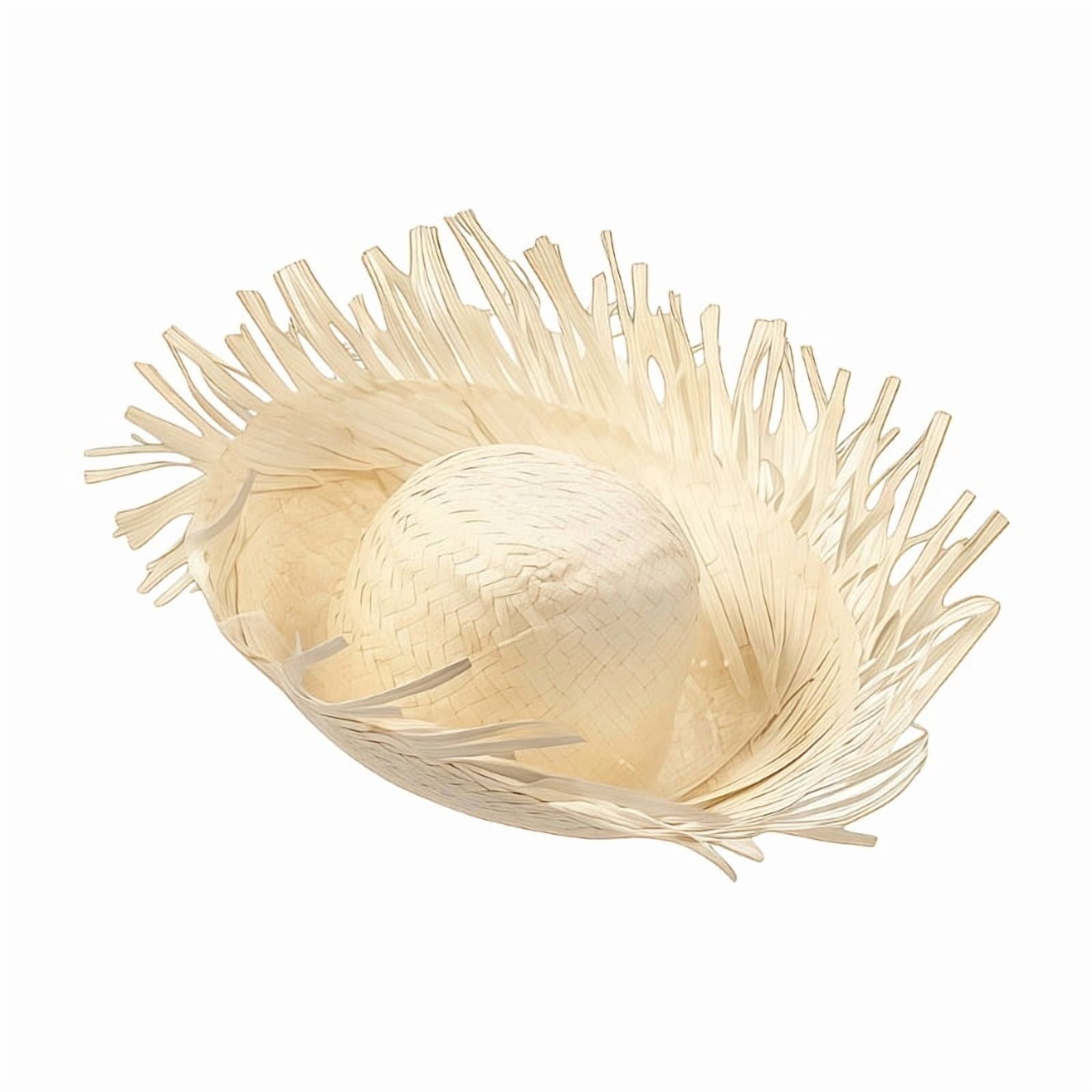 Beach Straw Hat Breathable Elegant Wide Brimmed Woven Pava Hat Holiday ...