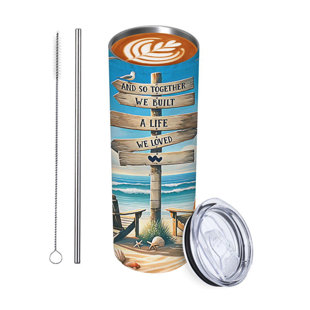 Beach Summer And So Together We Built A Life We Loved 20oz Coffee Mug ...