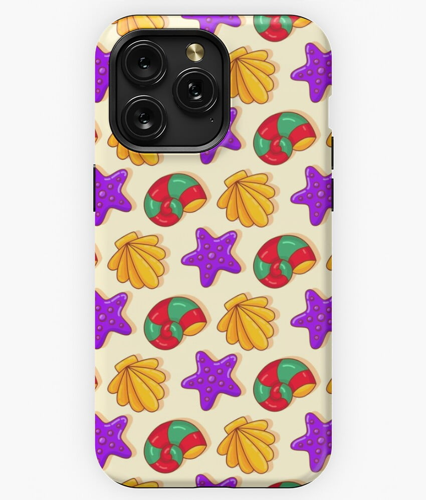 Beach Summer Shell Pattern M3315 Phone Case for iPhone 17 16 15 14 13 ...