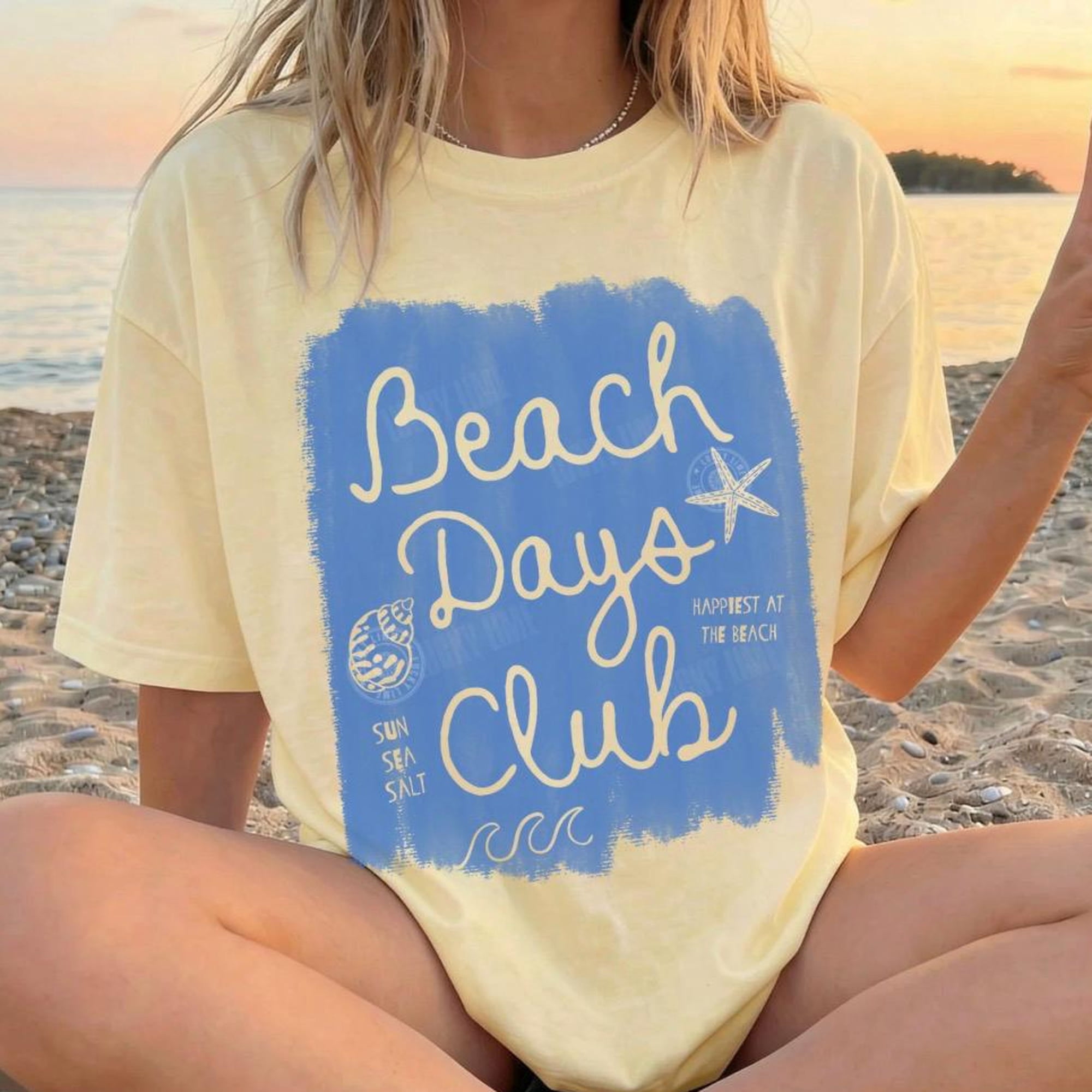 Beach Summer Shirt Beach Days Club Cute Beach Apparel Beachy Tee Travel ...