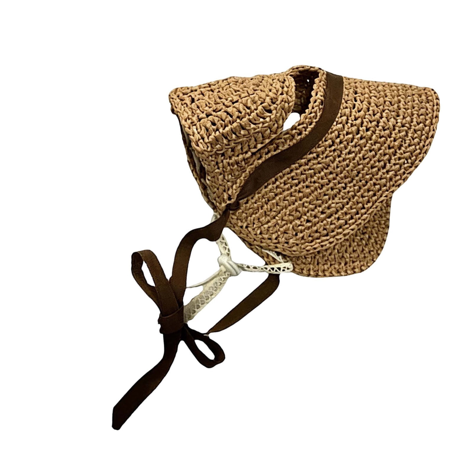 Beach Sun Hat for Cats and Dogs – Lightweight Outdoor Pet Hat with Bow ...