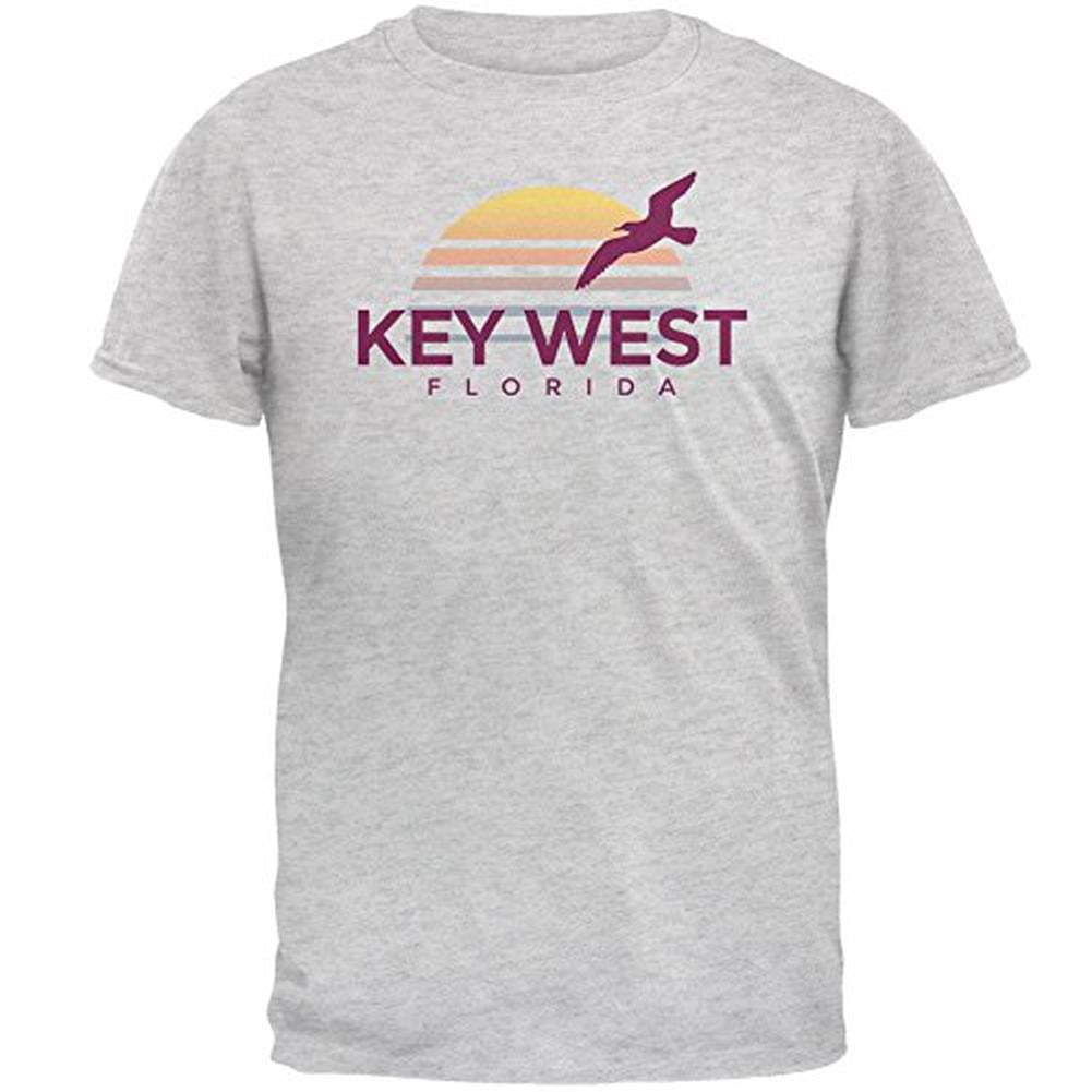 Beach Sun Key West Florida Mens T Shirt Light Heather Grey X-LG ...
