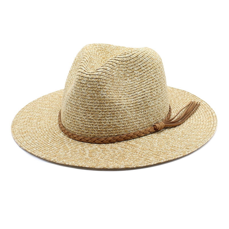Beach Sun Straw Hats for Women, UPF 50+ UV Sun Protection Wide Brim ...