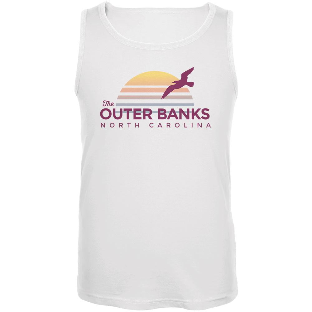 Beach Sun The Outer Banks North Carolina Mens Tank Top White 3X-LG ...
