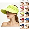 Beach Sun Visor Women Outdoor Sports Hat Wide Brim UPF Breathable ...