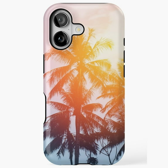 Beach Sunset Coast Line Art Case for iPhone 11 12 13 14 15 16 17 Pro ...