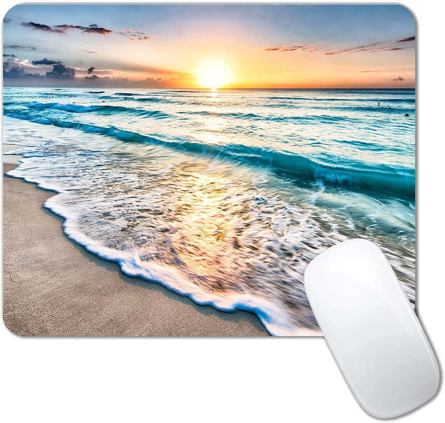 Beach Sunset Mouse Pad,Cute Mouse pad,Custom Small Mouse Pads with ...