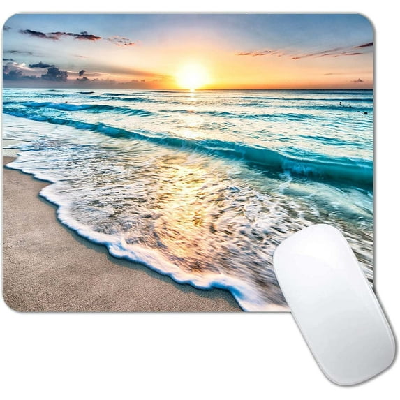 Beach Sunset Mouse Pad,Cute Mouse pad,Custom Small Mouse Pads with ...