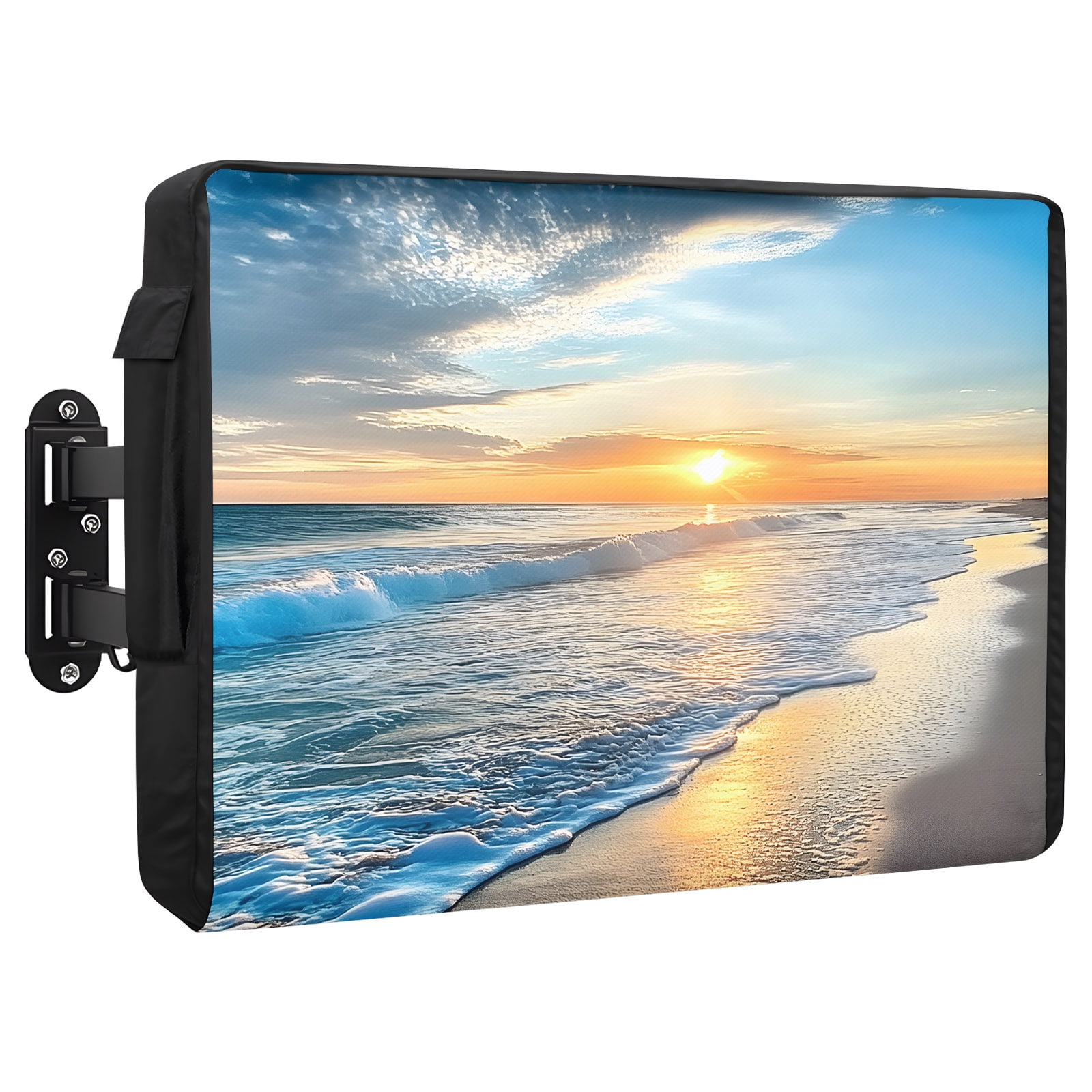 Beach Sunset Outdoor TV Cover 80 to 85 Inch Ocean Spray Sea Romance ...