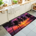 Beach Sunset Summer Coconut Tree Rectangle Area Rug 2x6ft,Living Room ...