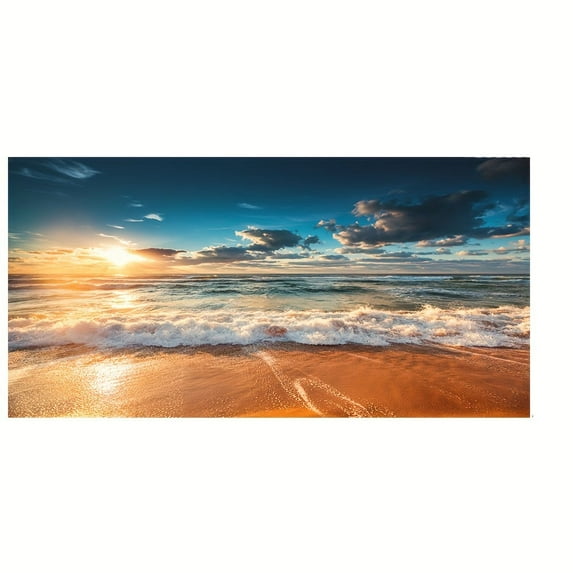 Beach Sunset Wall Art Posters Large Landscape Canvas Painting Print ...