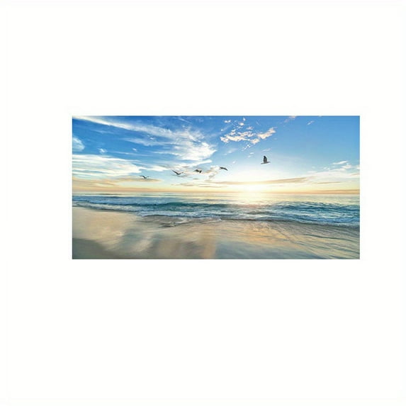 Beach Sunset Wall Art Posters Large Landscape Canvas Painting Print ...