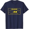 Beach Surf Fishing With Delaware Vehicle Permit Coastal T-Shirt ...