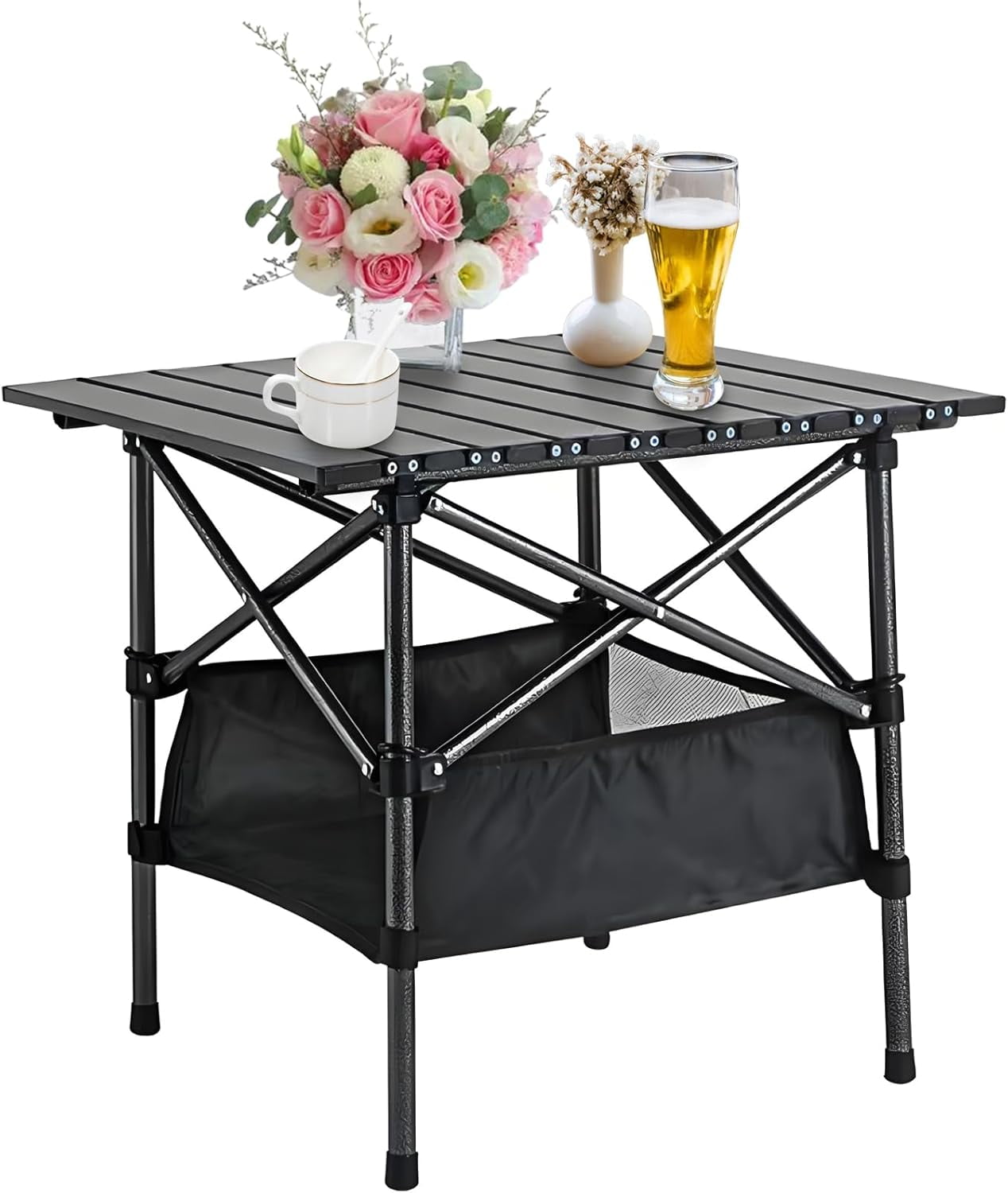 Beach Tables Foldable,Folding Aluminum Camping Tabletop，Portable Camp Table,Folding Camping Gear ...