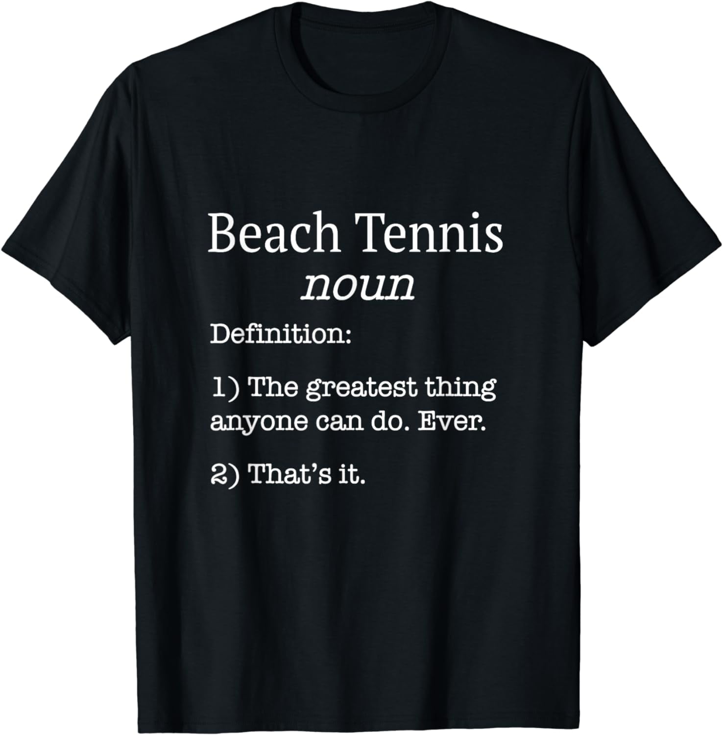 Beach Tennis Players / Beach Tennis Funny Fake Definition! T-Shirt ...