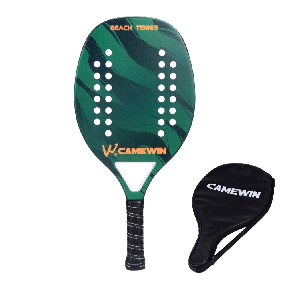 Beach Tennis Racket Carbon Fiber Grit Face EVA Memory Foam Core Beach ...