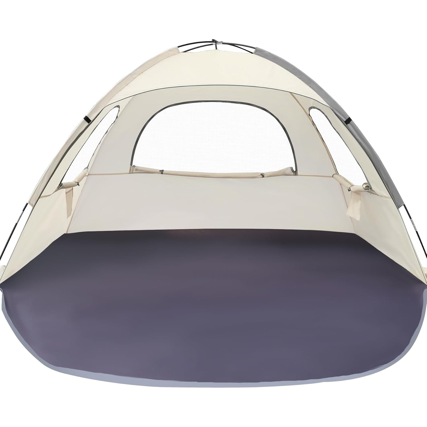 Beach Tent Anti-UV Portable Sun Shade Shelter for 3/4/6/8 Person, Extendable Floor with 3 ...