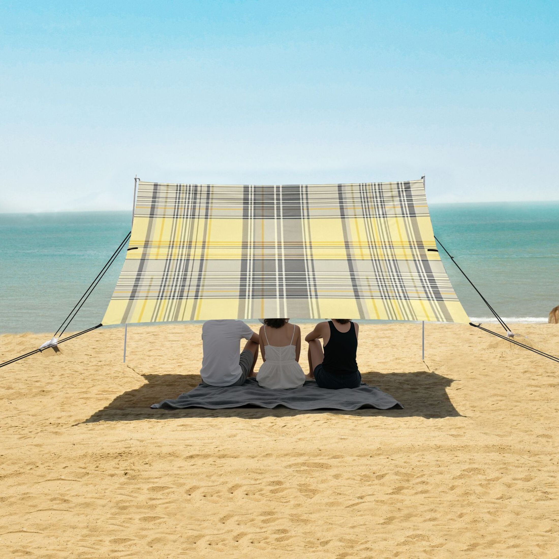 Beach Tent Beach Canopy 9.2x10.5Ft Beach Tent Sun Shelter Outdoor ...