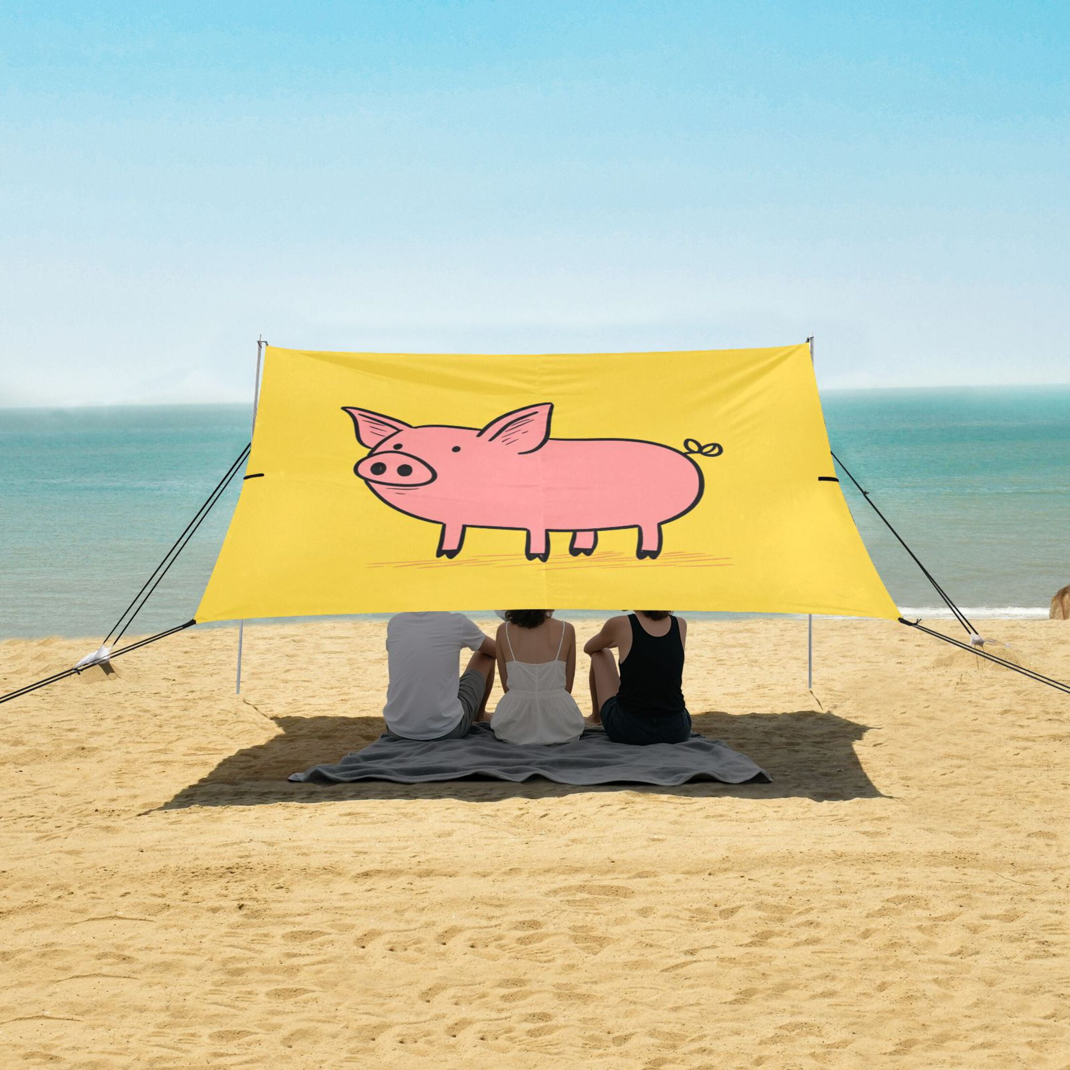 Beach Tent Beach Canopy 9.2x10.5Ft Beach Tent Sun Shelter Outdoor ...