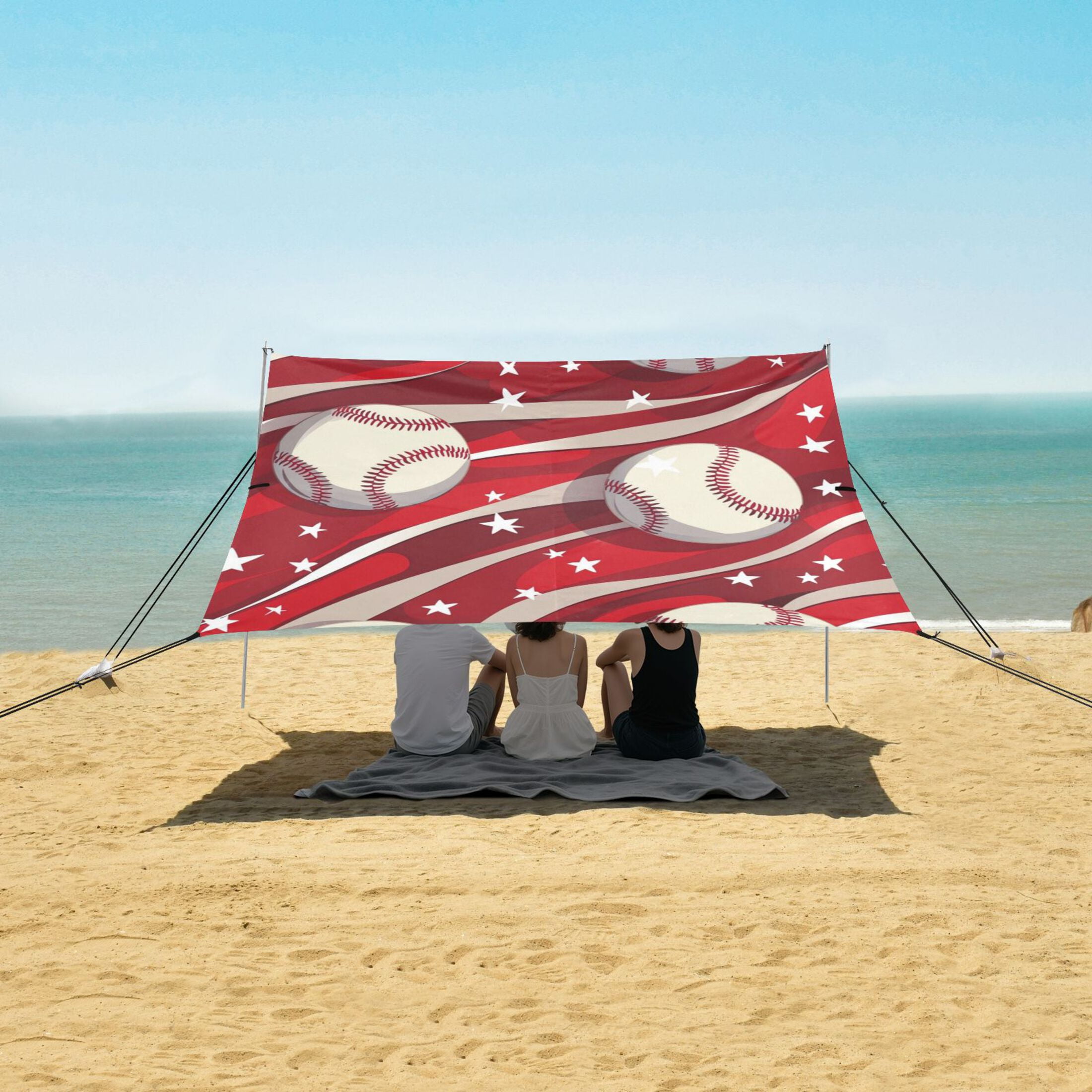 Beach Tent Beach Canopy 9.2x10.5Ft Beach Tent Sun Shelter Outdoor ...