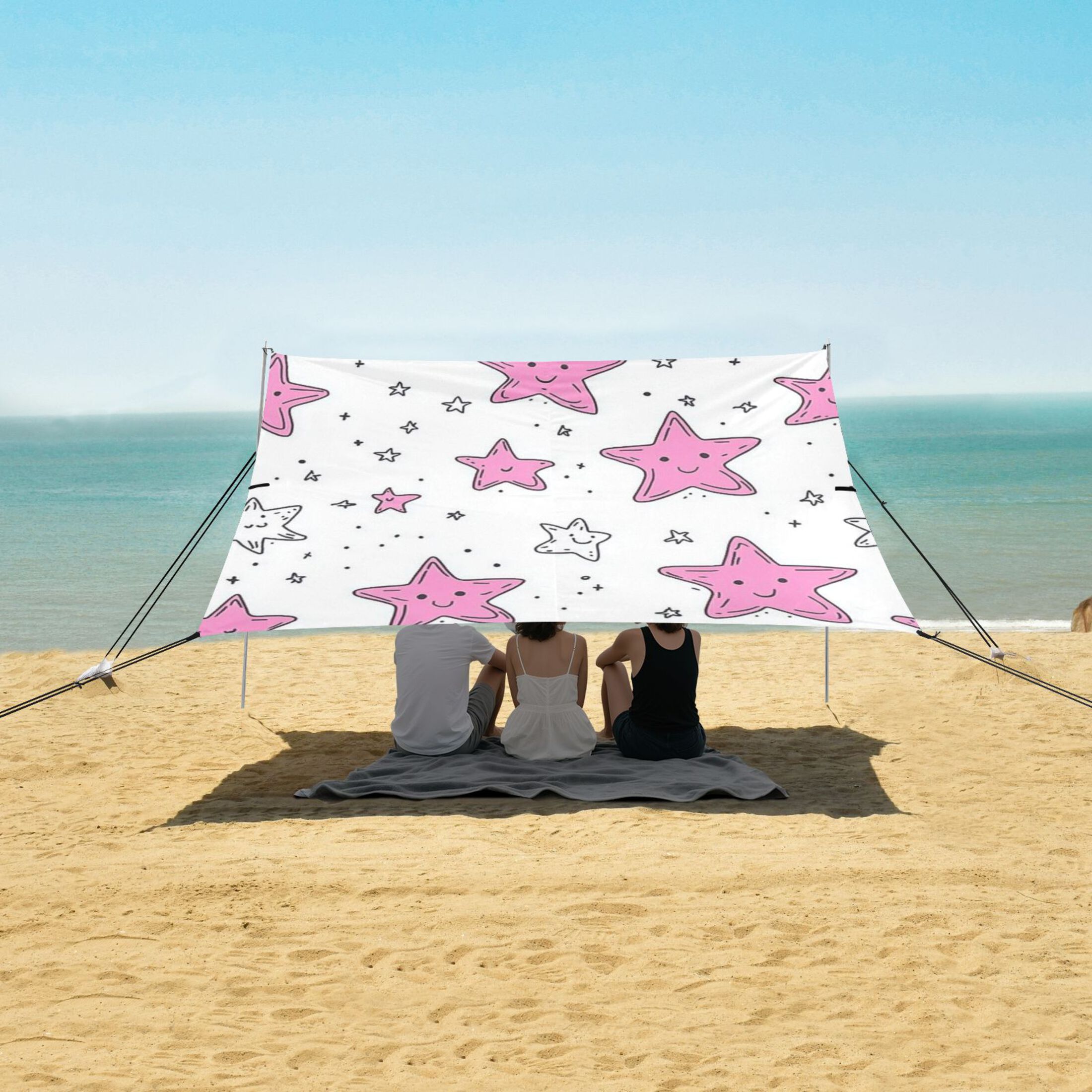 Beach Tent Beach Canopy 9.2x10.5Ft Beach Tent Sun Shelter Outdoor ...