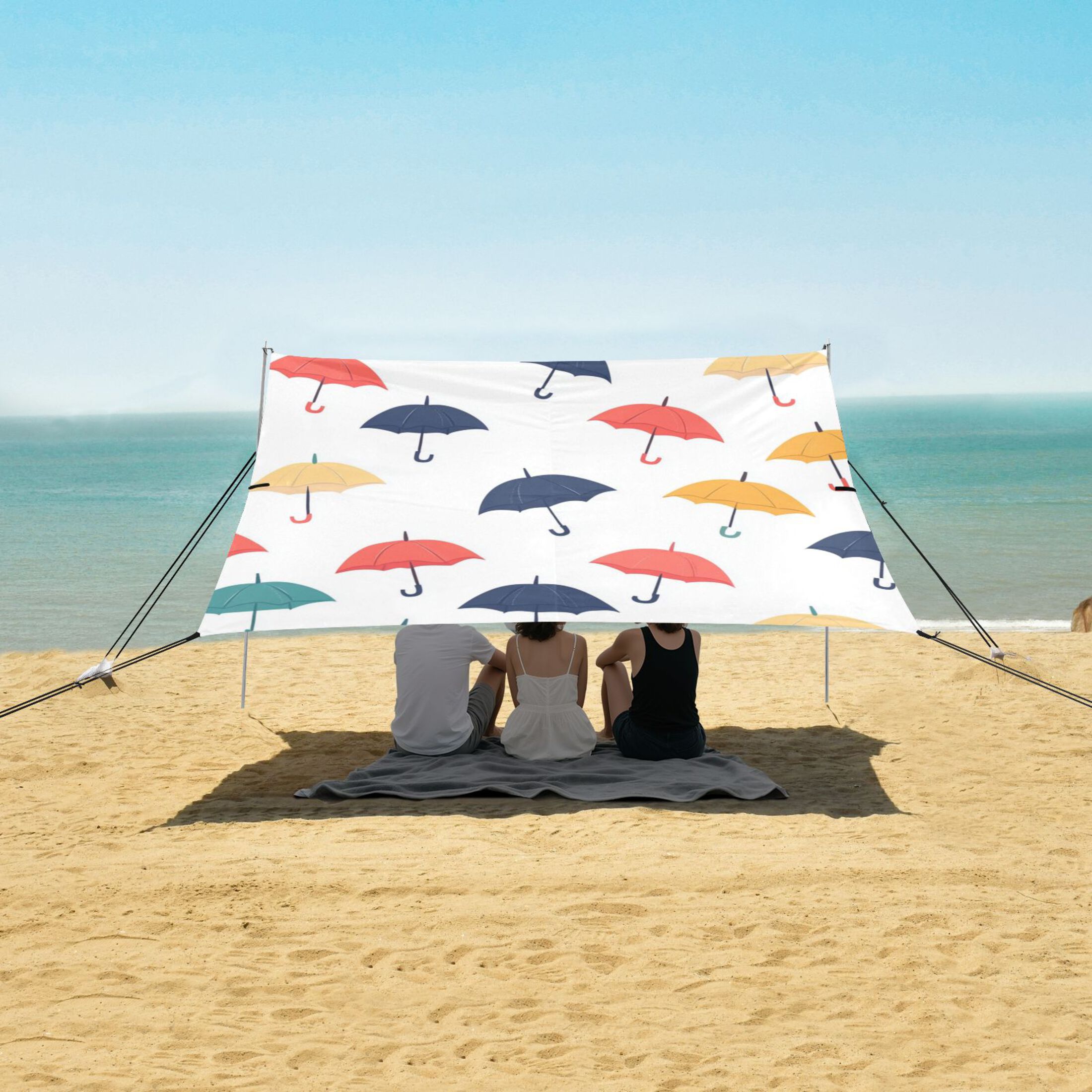 Beach Tent Beach Canopy 9.2x10.5Ft Beach Tent Sun Shelter Outdoor ...
