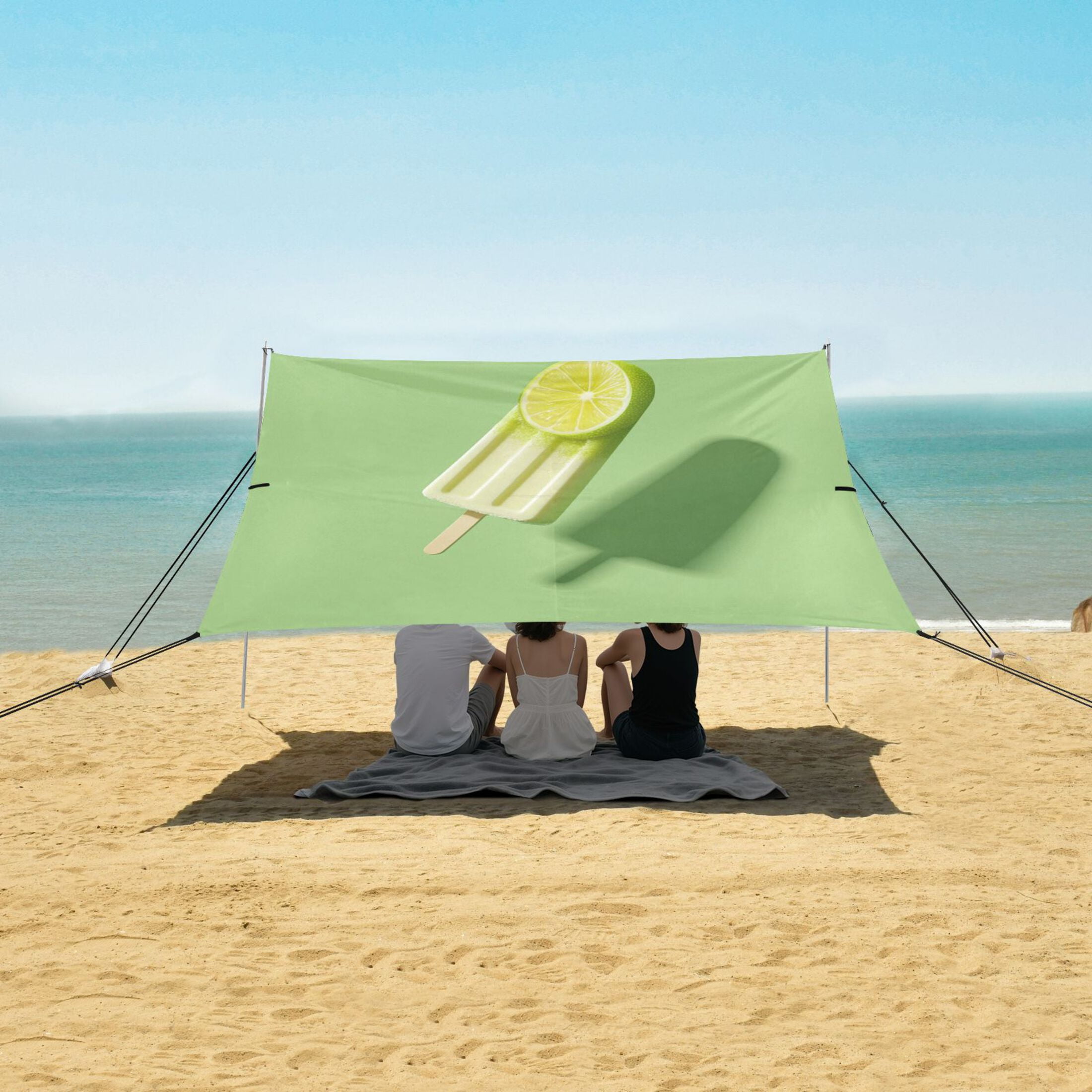 Beach Tent Beach Canopy 9.2x10.5Ft Beach Tent Sun Shelter Outdoor ...