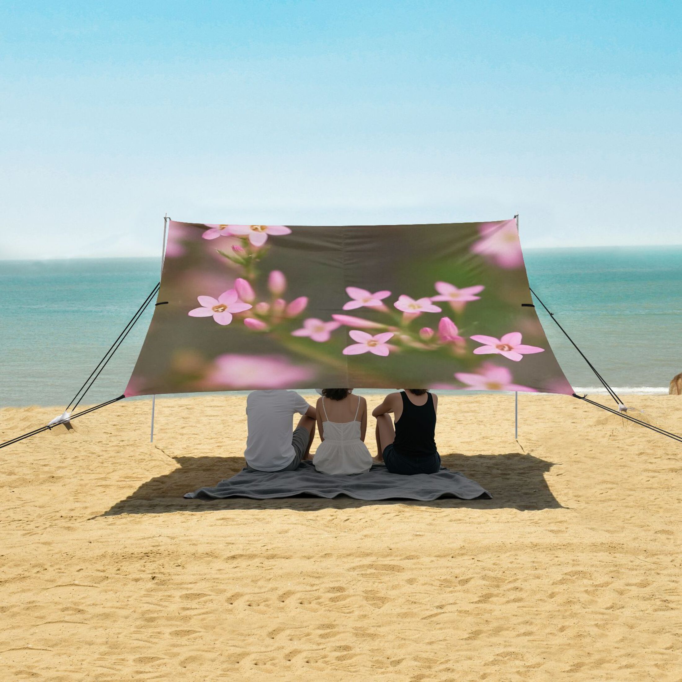Beach Tent Beach Canopy 9.2x10.5Ft Beach Tent Sun Shelter Outdoor ...