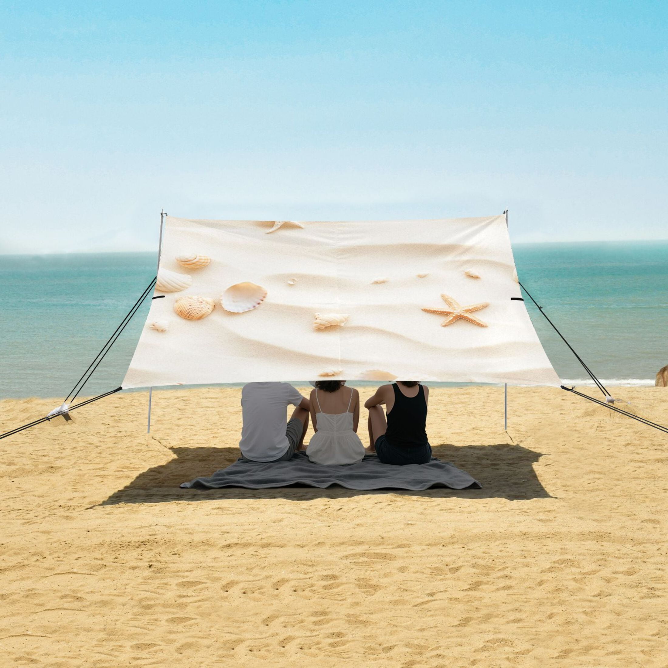 Beach Tent Beach Canopy 9.2x10.5Ft Beach Tent Sun Shelter Outdoor ...