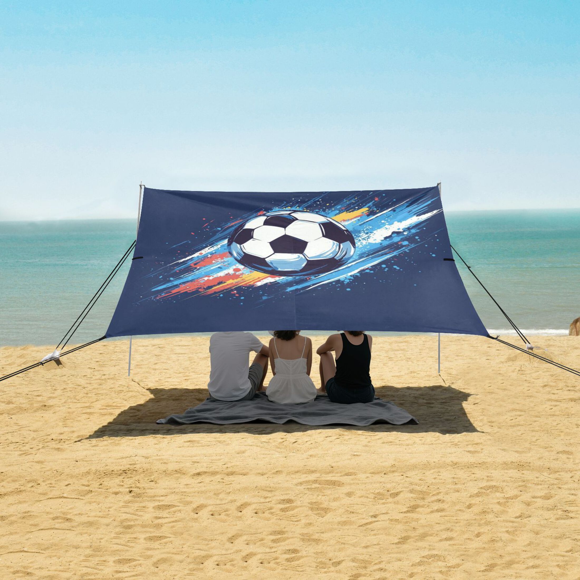 Beach Tent Beach Canopy 9.2x10.5Ft Beach Tent Sun Shelter Outdoor ...