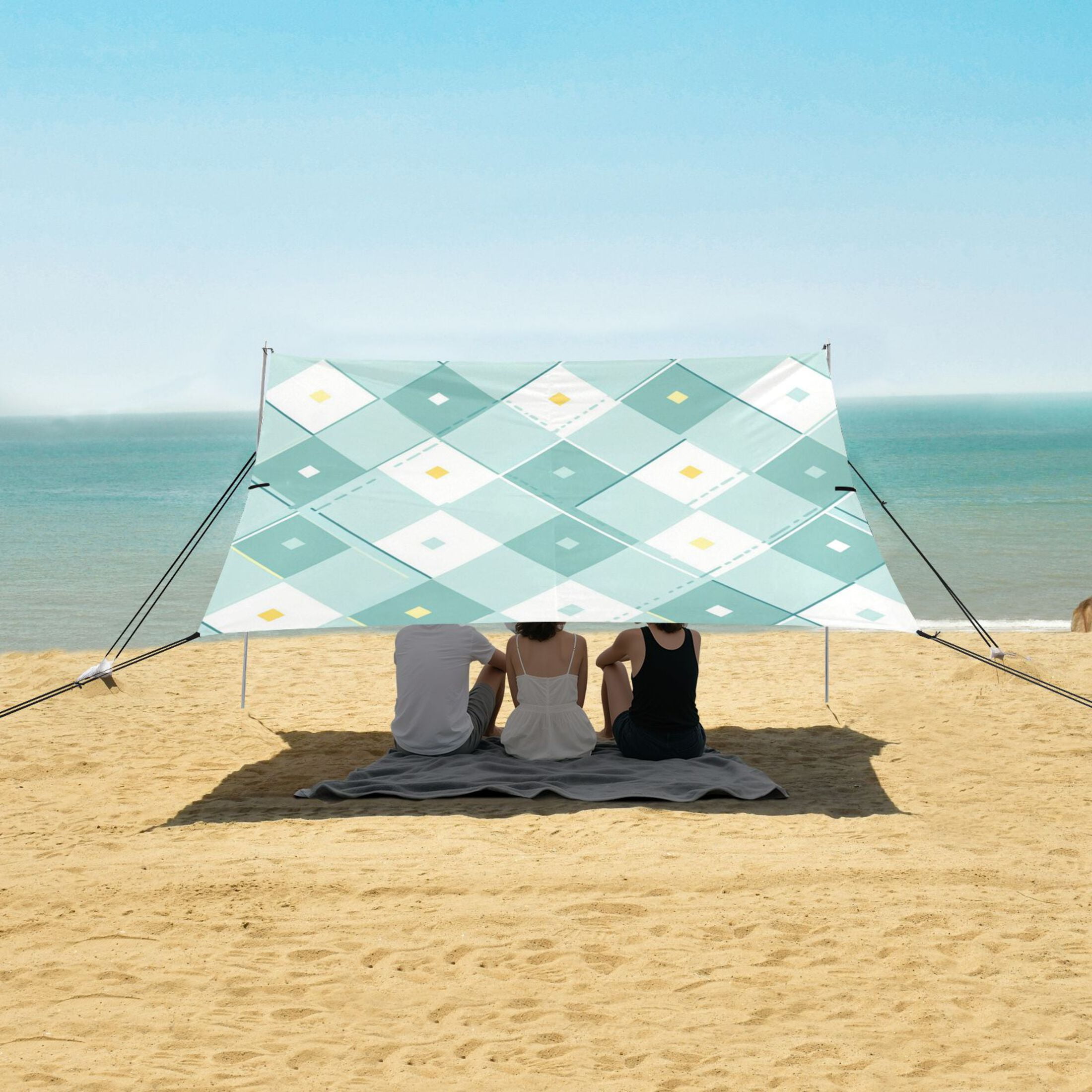 Beach Tent Beach Canopy 9.2x10.5Ft Beach Tent Sun Shelter Outdoor ...
