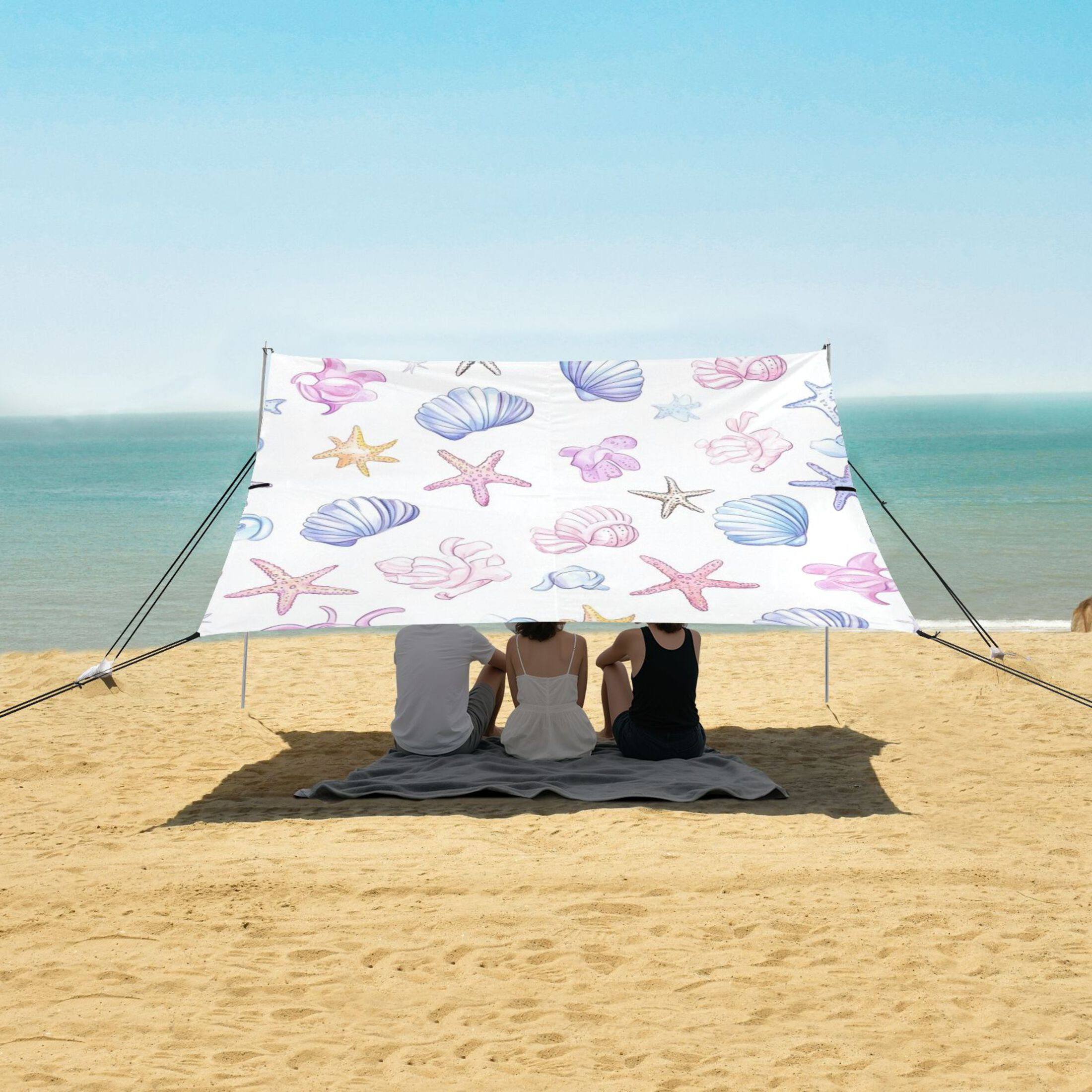 Beach Tent Beach Canopy 9.2x10.5Ft Beach Tent Sun Shelter Outdoor ...