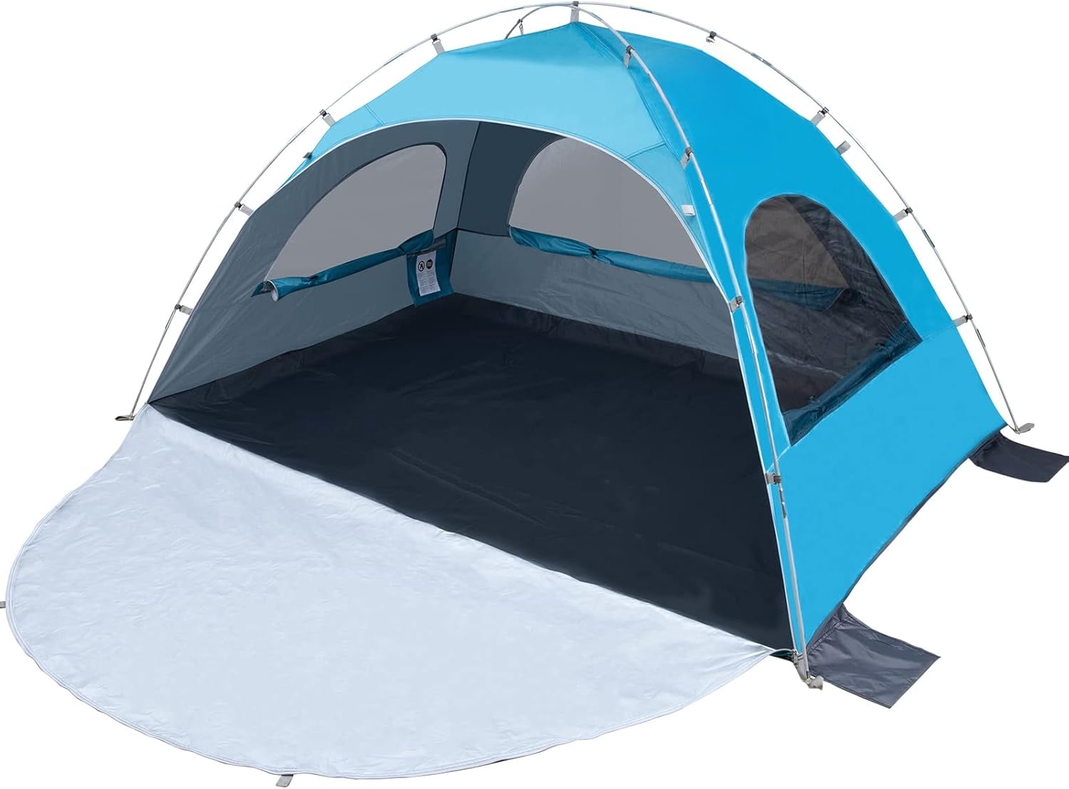 Beach Tent Portable Camping Sun Shade Shelter for 2-4 Persons with UV ...