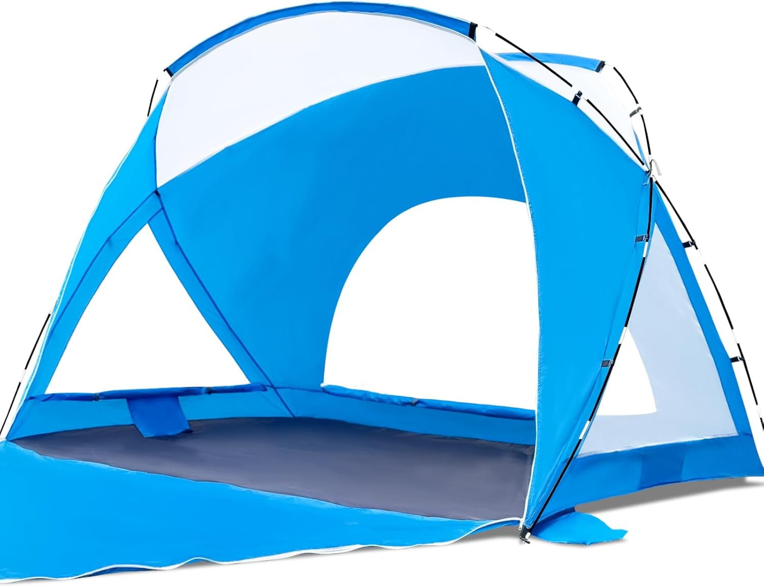 Beach Tent, Portable Sun Shelter for 2/3/4/6-8 Person with UPF 50+ UV ...