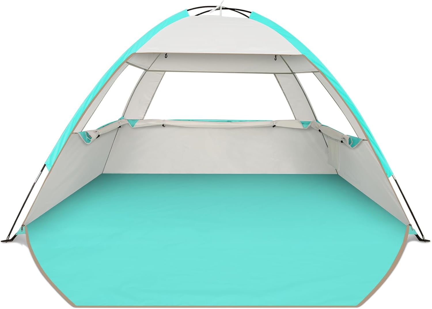 Beach Tent Sun Shelter for Person, UPF 50+ UV Protection Canopy ...