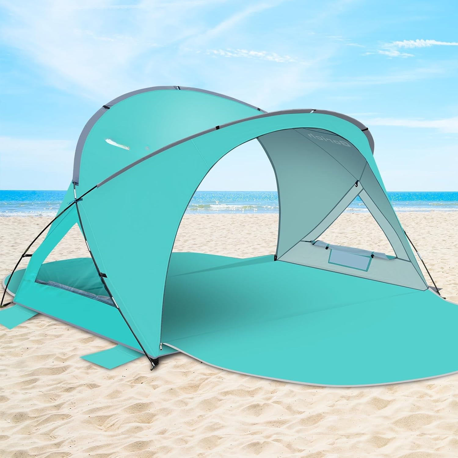 Beach Tent Sun Shelter with UPF50+ UV Protection for 3 Person ...