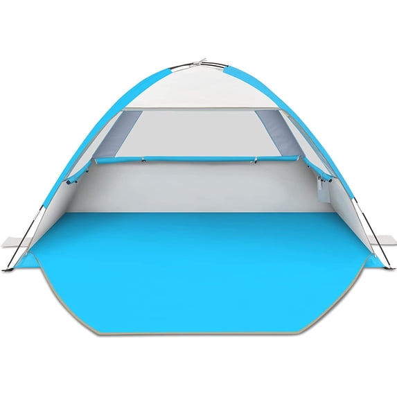 Beach Tent Sun Shelter for 3 Person with UPF 50+ UV Protection ...