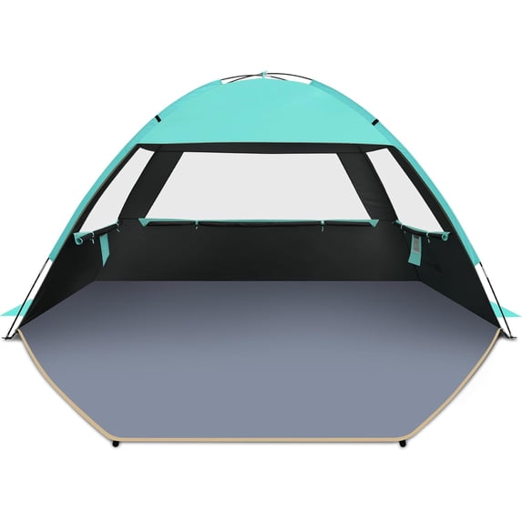 Beach Tent Sun Shelter for 4 Person with UPF 50＋ UV Protection ...
